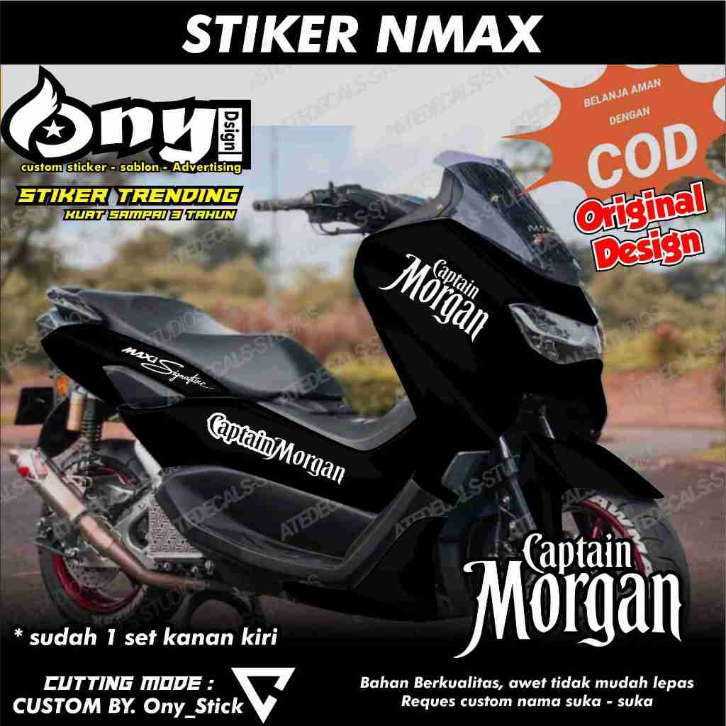 Jual STIKER NMAX KAPTEN MORGAN STRIPING N MAX TERBARU KEREN STIKER NMAX ...