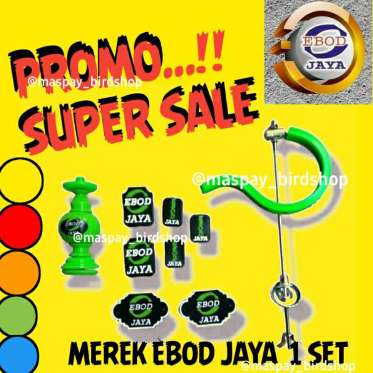 Jual Produk Oke logo merk emblem ebod jaya pion gantungan lipat lapis karet untuk sangkar kotak ...