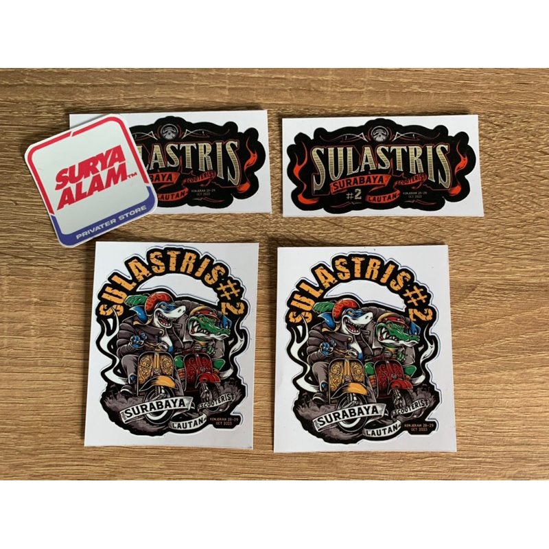 Jual Stiker Acara vespa Sulastris#2 2023 Cutting | Surabaya Lautan ...