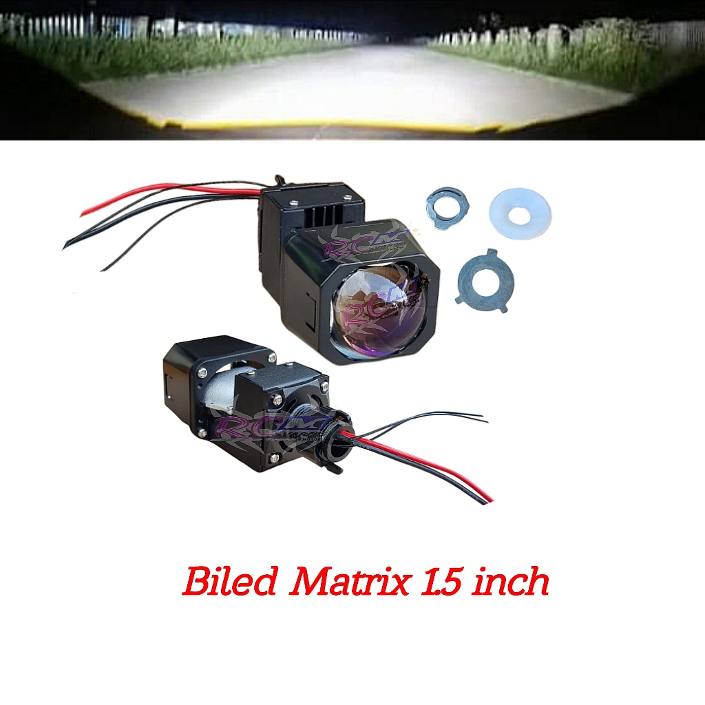 Jual Lampu Biled projie 1.5 Super terang cahaya lebar custom set ...