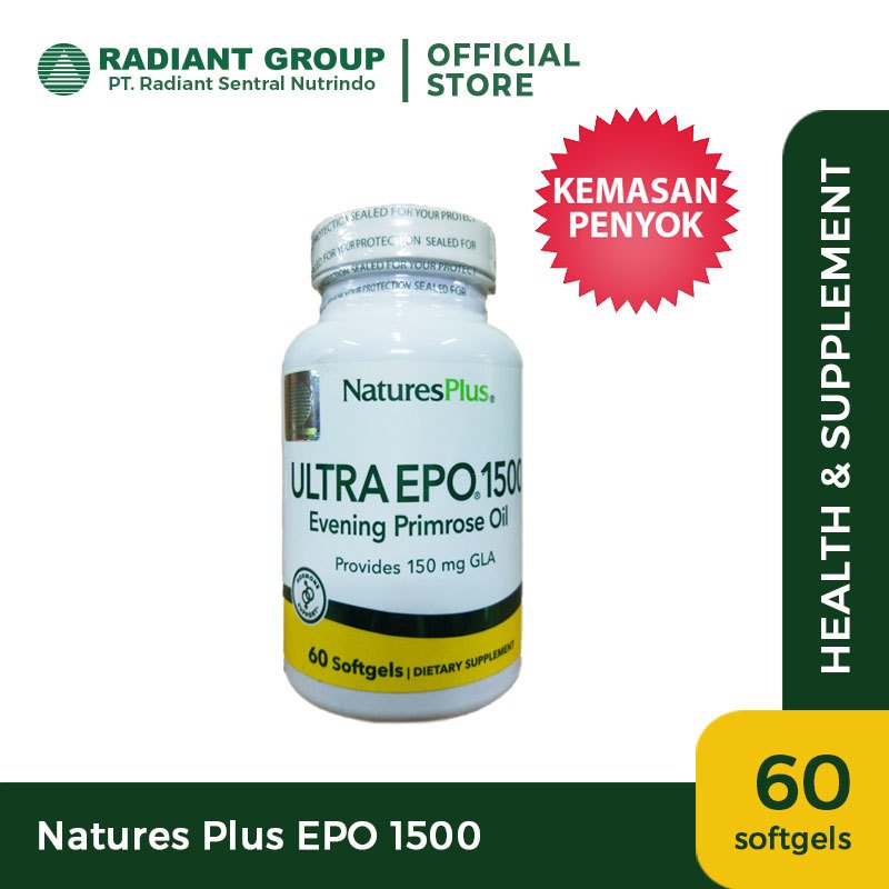 Jual Natures Plus Ultra EPO 1500 - 60 Softgels [Kemasan Penyok ...