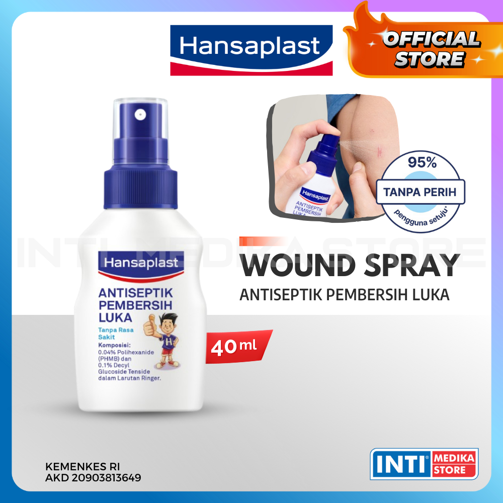 Jual HANSAPLAST - Spray Antiseptik 40ml Pembersih Luka Cegah Infeksi ...