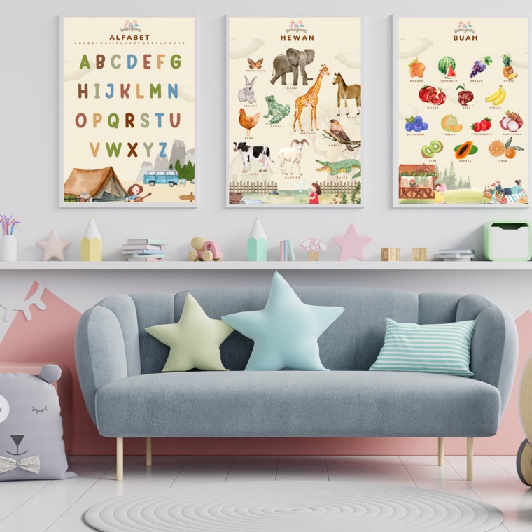 Jual berkualitas BEBEGENIC - Poster Edukasi Anak / Poster Belajar ...