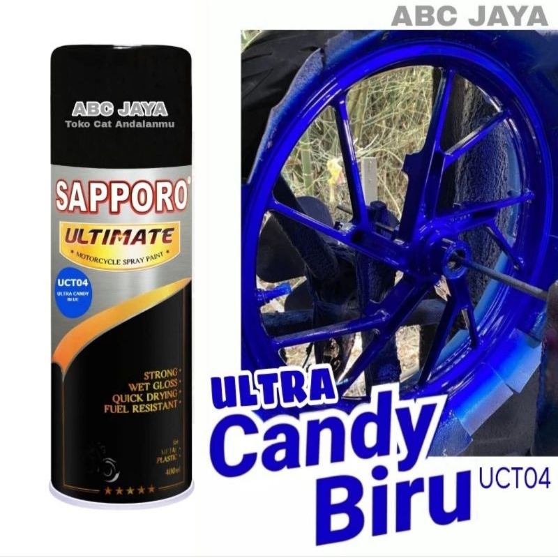 Jual Cat Semprot Sapporo Ultimate Ultra Candy Blue UCT04 Candy Tone ...