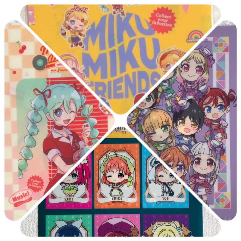 Jual hatsune miku dan bandai namco clear file holder map A4 original ...