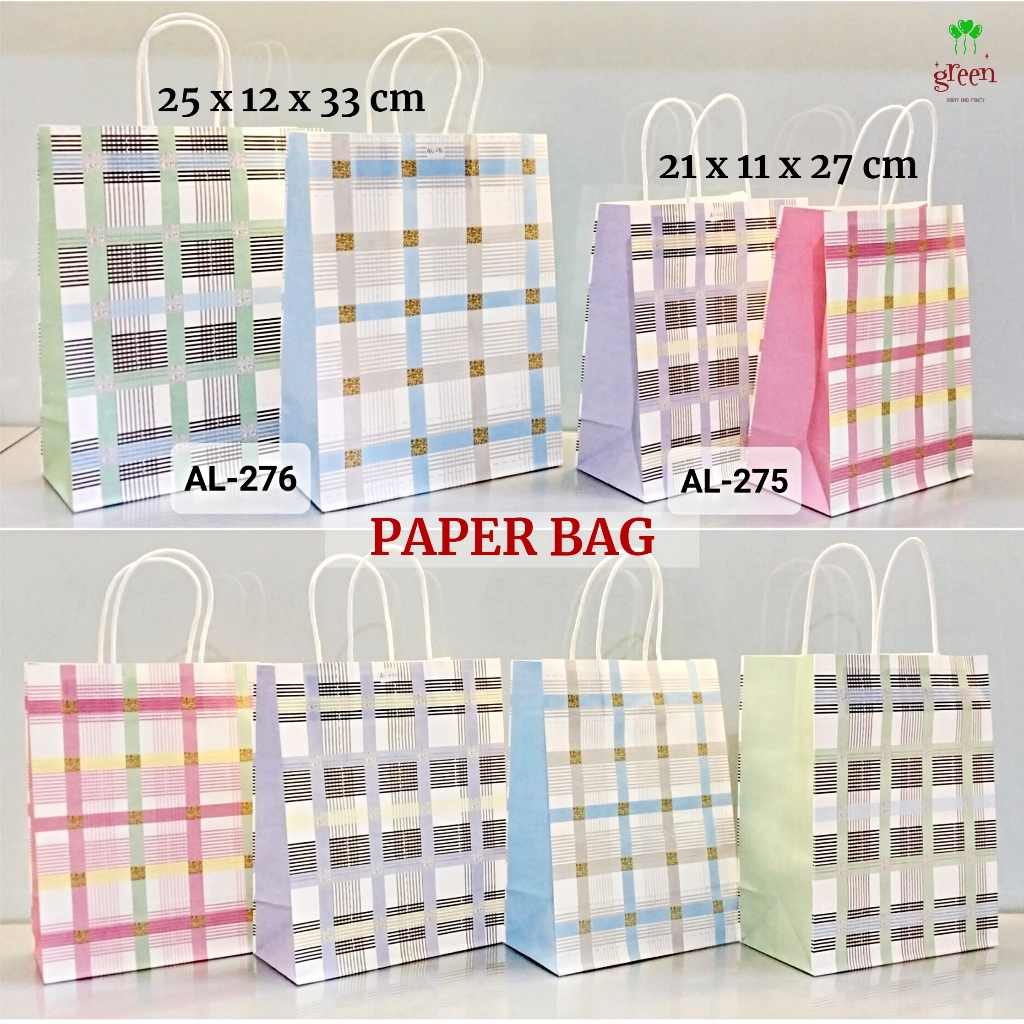 Jual [4 pcs] Paper Bag Tas kado kertas Tas kado murah Paperbag Gift bag kertas Tas belanja ...