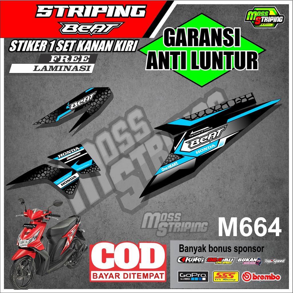 Jual STIKER STRIPING STICKER MOTOR BEAT KARBU CARBU THN 2008 2009 2010 ...