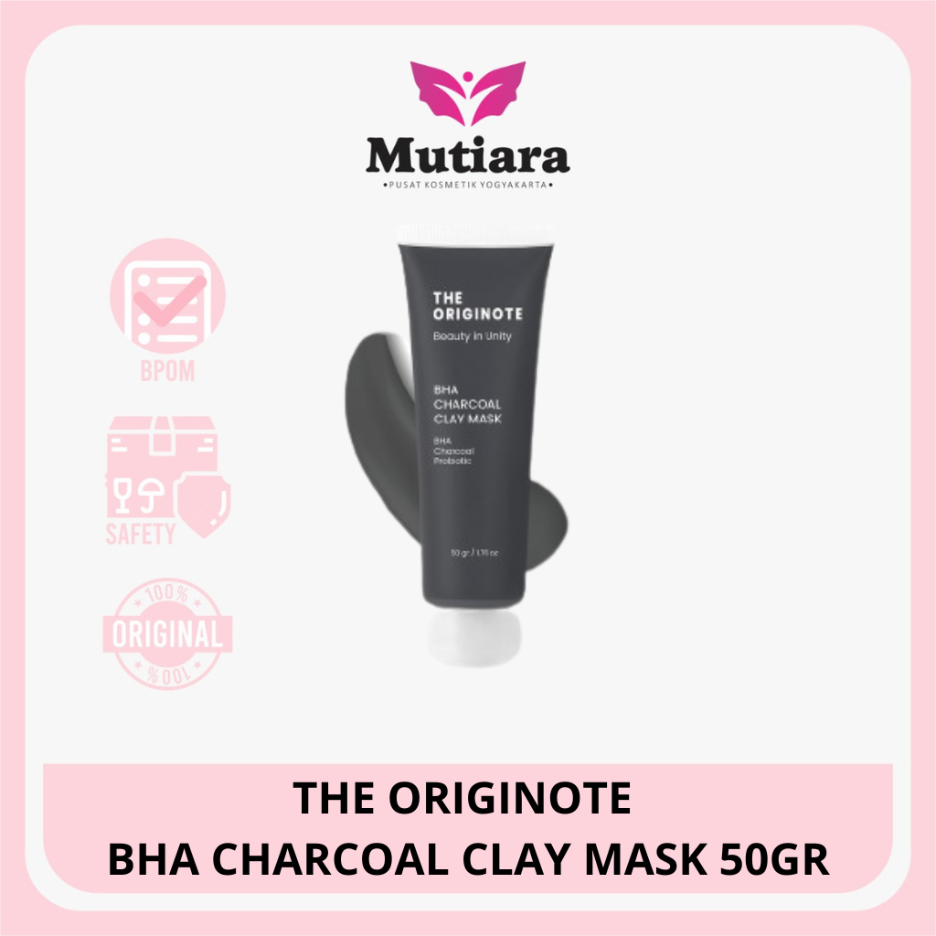Jual THE ORIGINOTE BHA CHARCOAL CLAY MASK 50GR | Shopee Indonesia