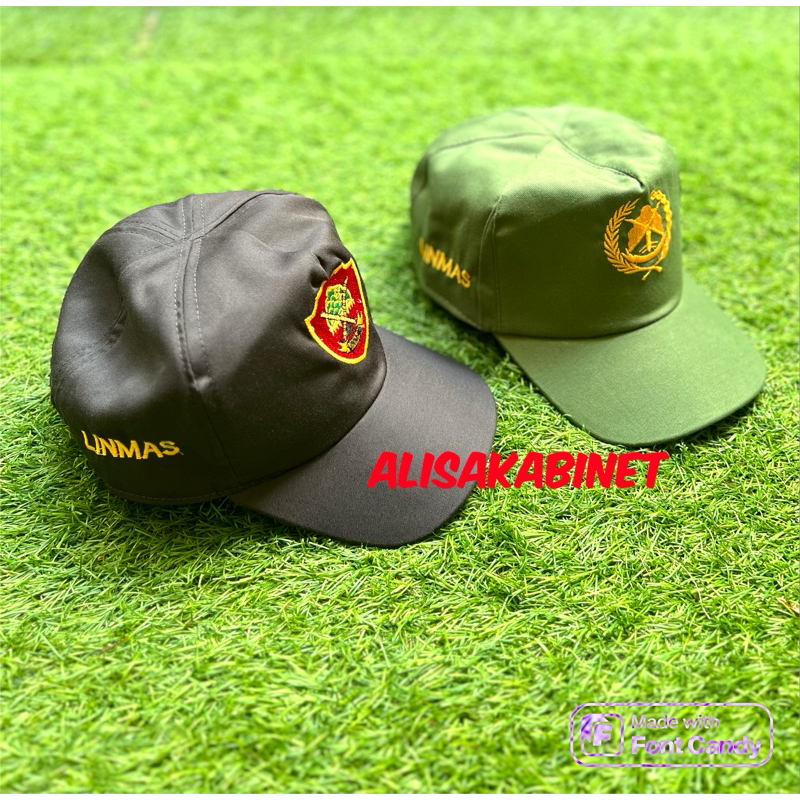Jual Topi Linmas Hijau Abu | Shopee Indonesia