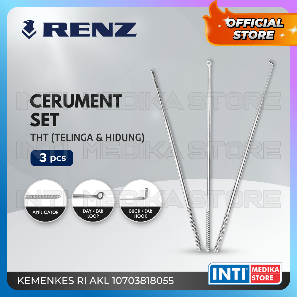 Jual RENZ - Cerument Set | Alat Medis Sendok Serumen THT Instrument ...