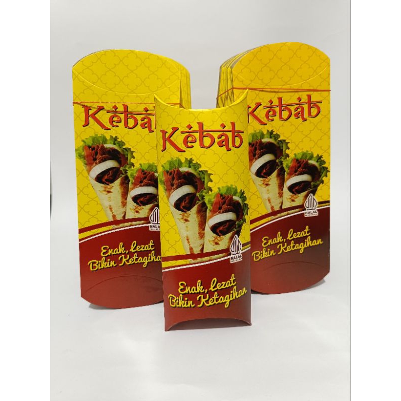 Jual pack kebab kecil 50pcs/bungkus kebab mini/box kebab | Shopee Indonesia