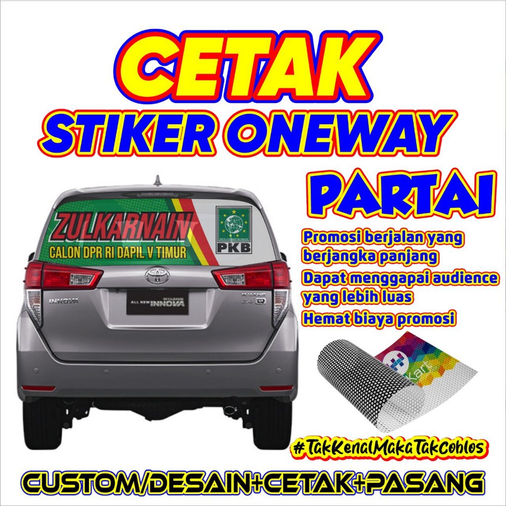 Jual TERLARIS Stiker One Way Vision Mobil Inova - Stiker Kaca Belakang ...