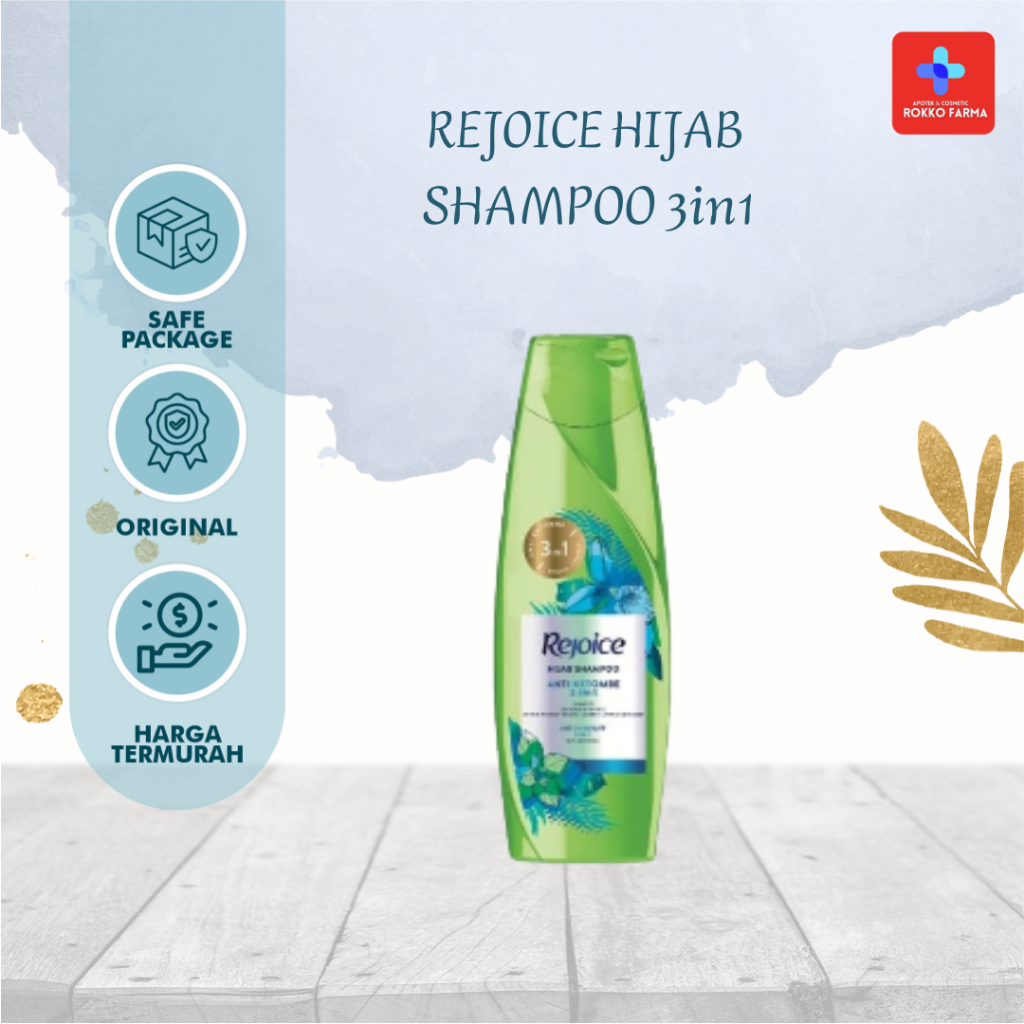Jual Rejoice Hijab Shampoo 3 in 1 Anti Dandruff 150 ml | Shopee Indonesia