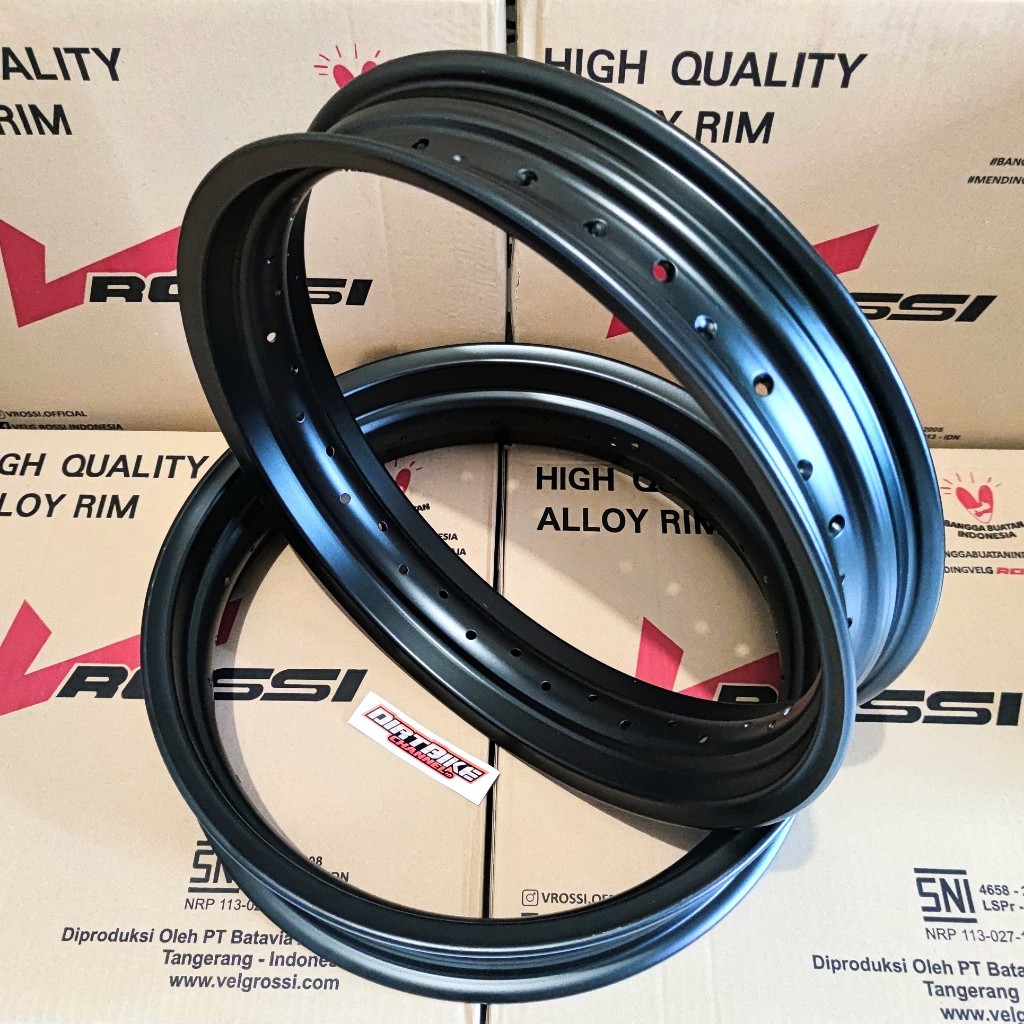 Jual Velg ROSSI 250 300 350 RING 17 Hole Lubang 36 32 SUPERMOTO KLX ...