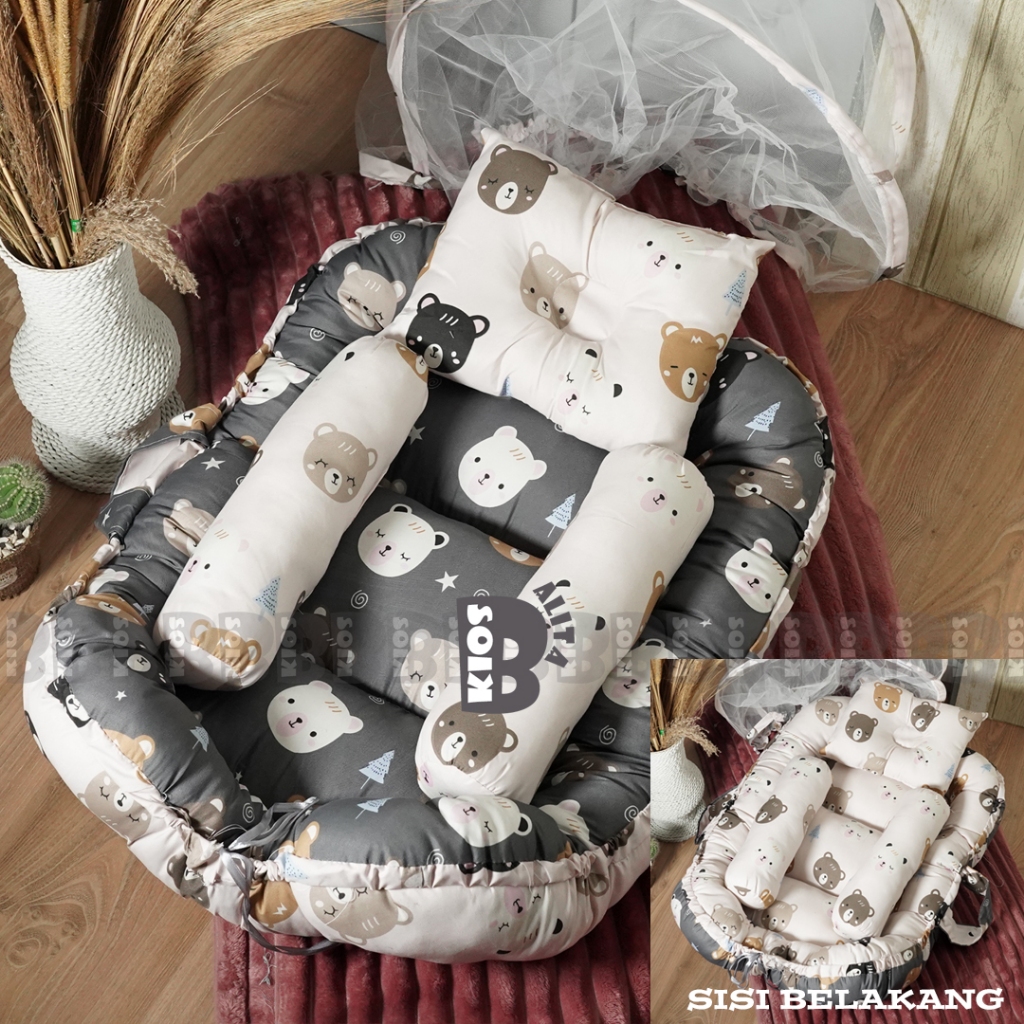Jual KASUR BAYI BABY NEST PREMIUM DENGAN KELAMBU + FREE BANTAL PEYANG ...