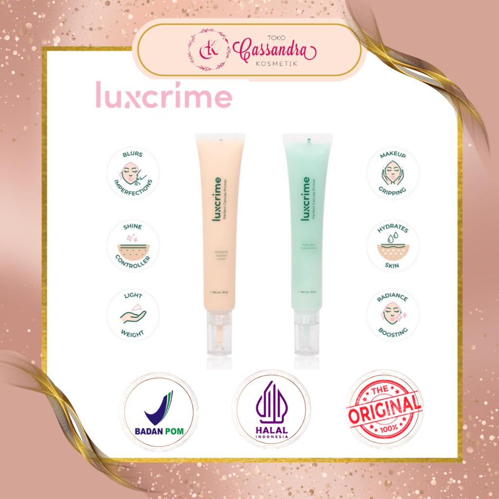 Jual LUXCRIME PERFECT CANVAS - HYDRO BLUR FINISH PRIMER | Shopee Indonesia