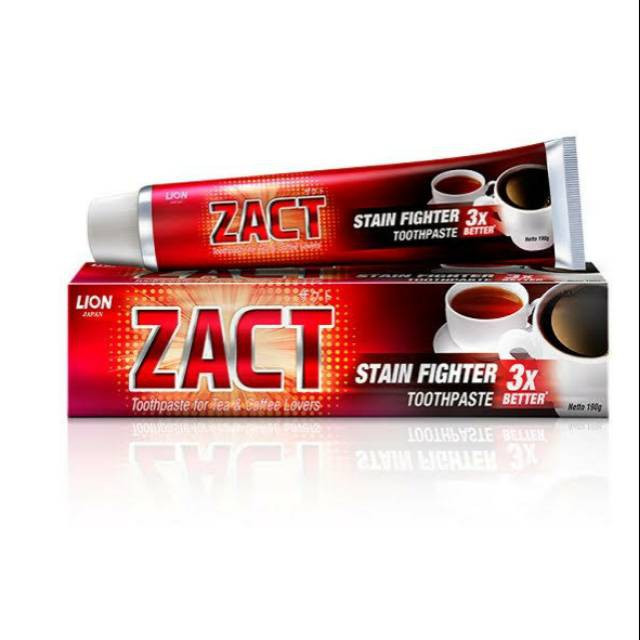 Jual Zact Pasta Gigi Stain Fighter For Tea Coffee Lovers 190G | Shopee Indonesia