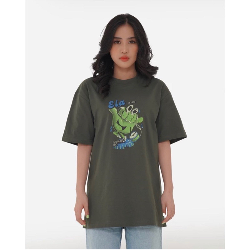 Jual Erigo x JKT48 T-Shrit Oversize ELLA | Shopee Indonesia