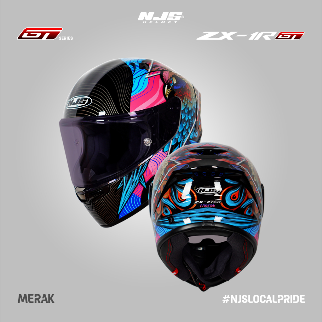 Jual NJS ZX-1R GT Merak - Helm Full Face (FREE SPOILER GT ) - Helm Full Face | ZR GT | GT series ...