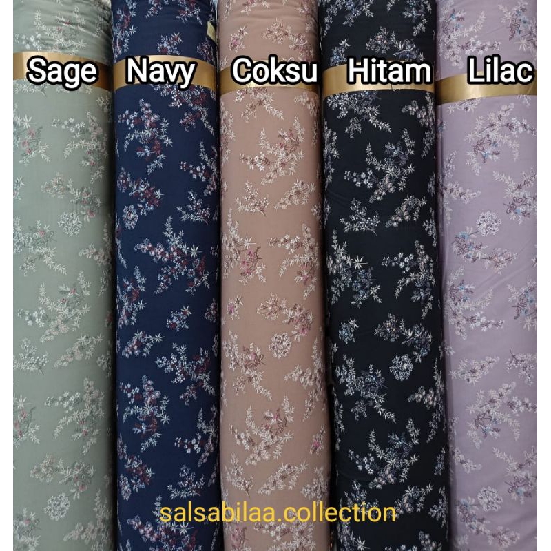 Jual Kain Wolvis/Wolfis/Woolpeach monalisa premium 8600 Motif Chamelia ...
