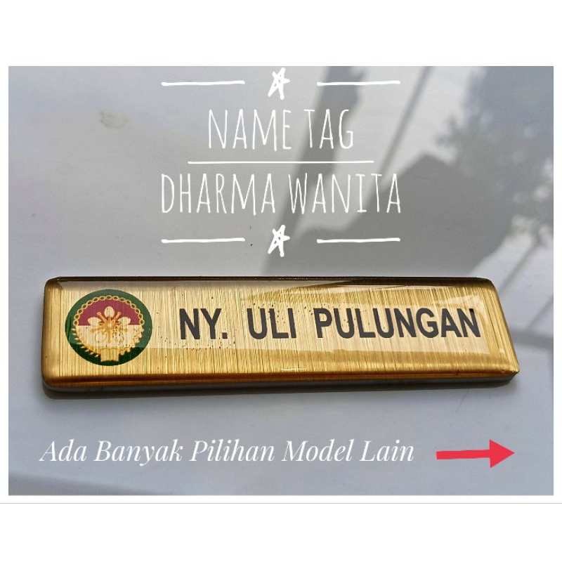 Jual Name Tag Papan Nama Logo DWP / DHARMA WANITA PERSATUAN | Shopee ...
