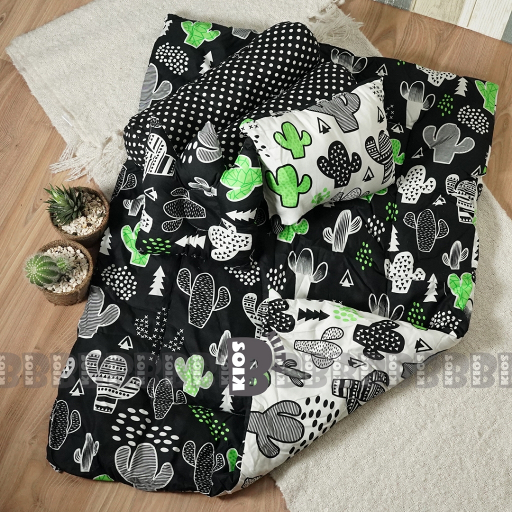 Jual Bed Cover Set Lengkap (Bedcover, Bantal Guling Bayi, Bantal Crown ...