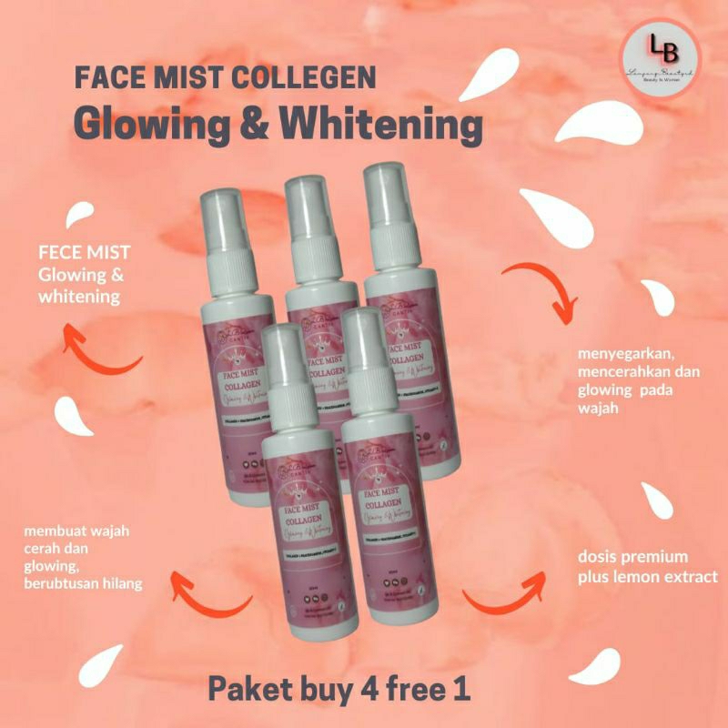 Jual FACE MIST COLLAGEN WHITENING & GLOWING (PAKET HEMAT) | Shopee ...