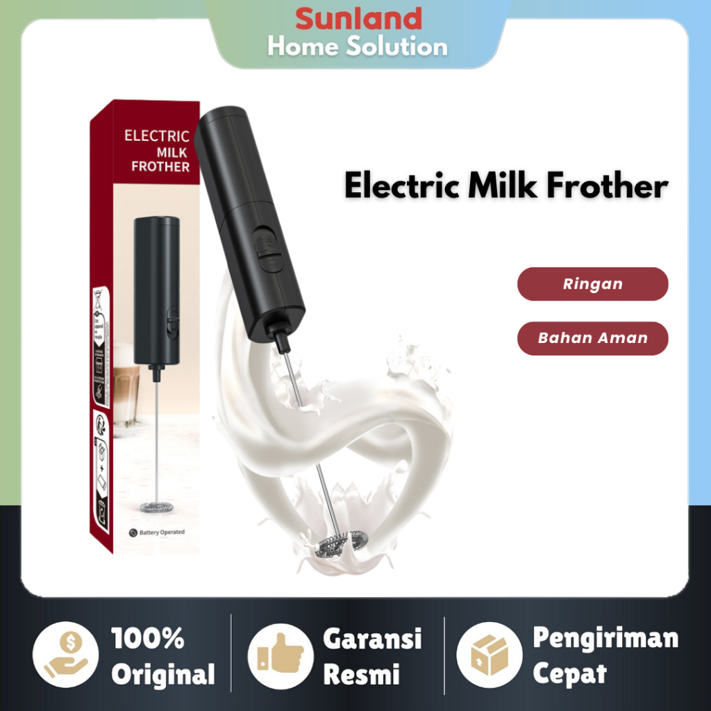 Jual Sunland Pengocok Susu Milk Frother Mixer Portable Foam Kopi Susu ...