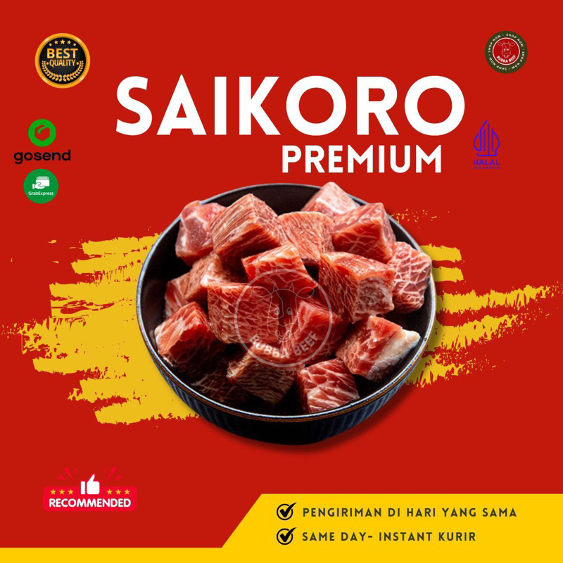 Jual (BISA INSTANT) Beef Wagyu Saikoro Meltique Preimium | Beef Wagyu ...