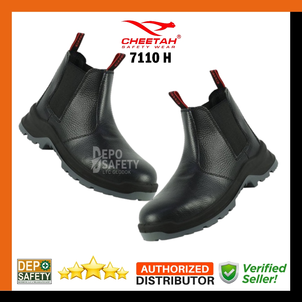 Jual Sepatu Safety Cheetah 7110H Original SNI - Safety Shoes Cheetah ...