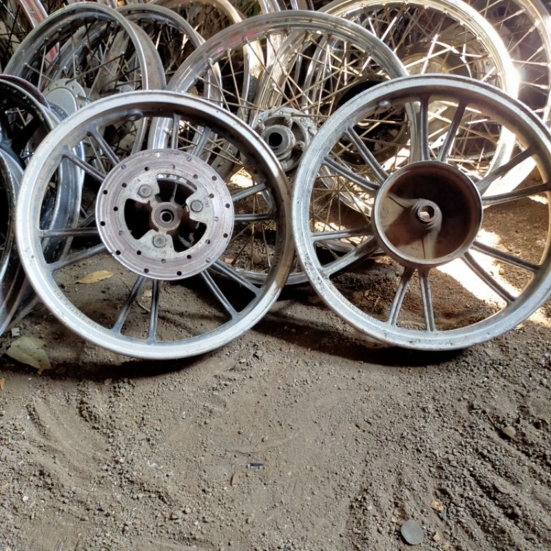 Jual Sepasang Pelk Velg Velk Racing Alumunium Aloy Kymco Matic Libero ...