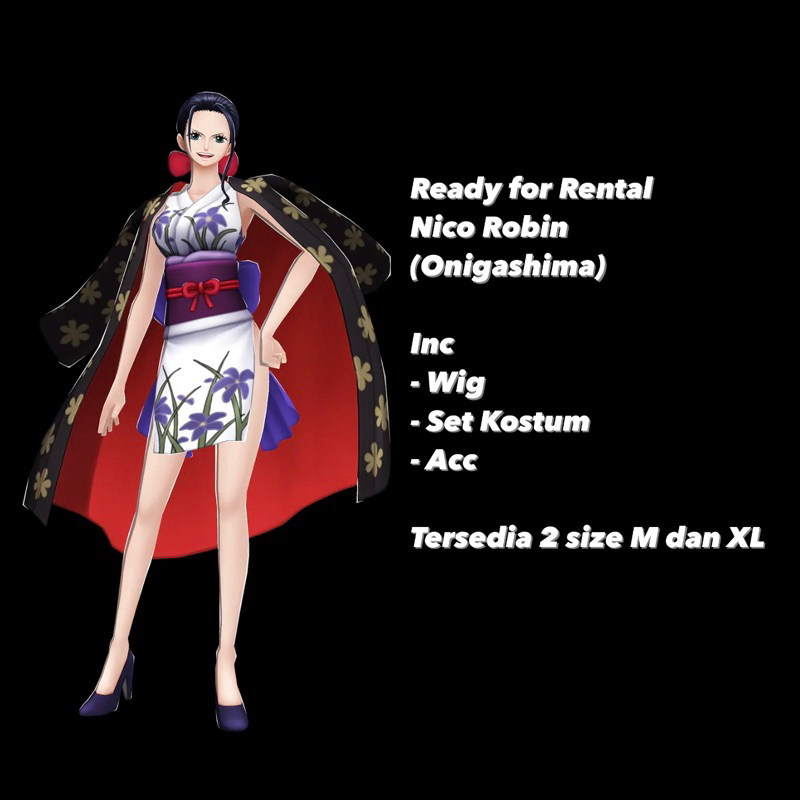 Jual Rental Cosplay Nico Robin Onigashima One Piece | Shopee Indonesia