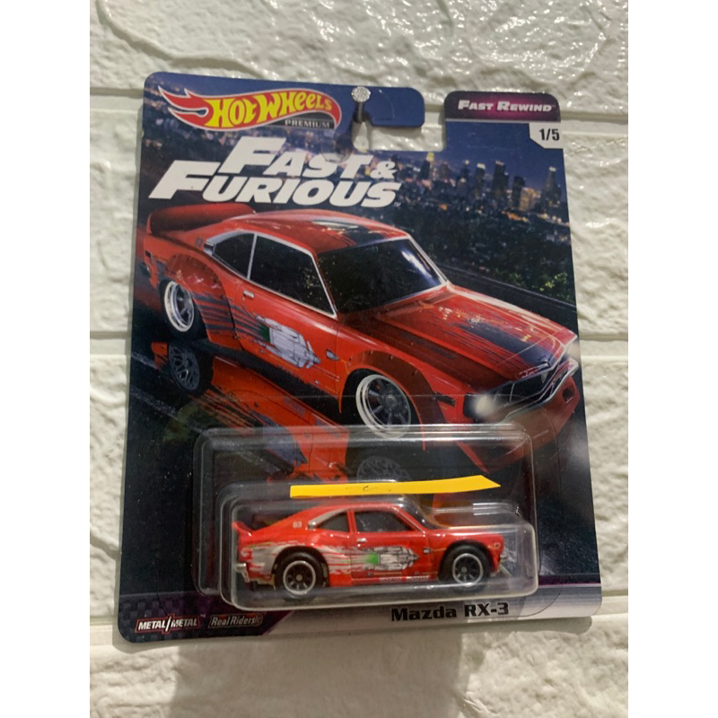 Jual HOTWHEELS PREMIUM FAST & FURIOUS FAST REWIND MAZDA RX3 [red ...