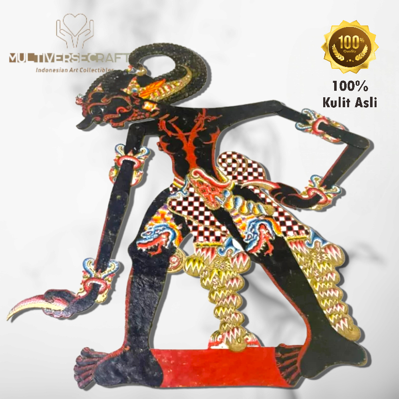 Jual Wayang Alusan Kulit Kerbau Werkudoro Bima Bahan Kulit Kerbau ...