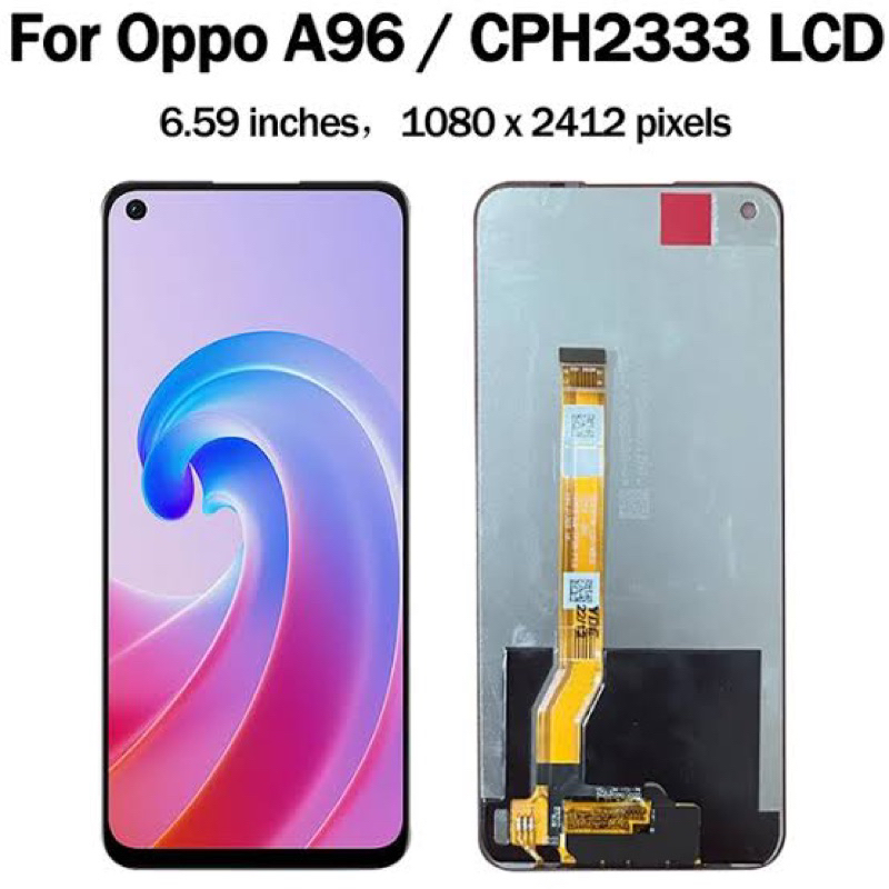 Jual Grosir LCD Oppo A96 Fullset Touchscreen ORIGINAL 100% Garansi 1 Bulan + Packing Bubbel ...
