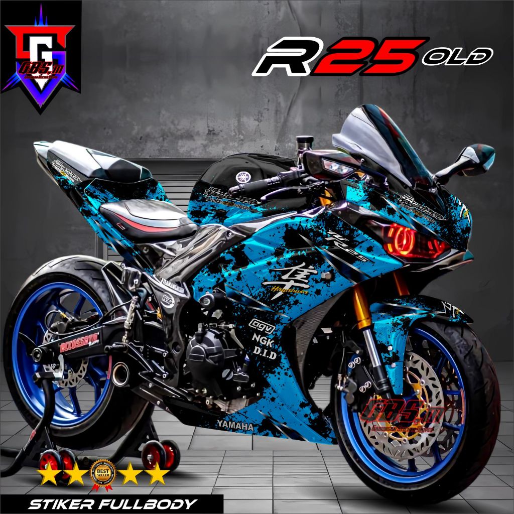 Jual DECAL VARIASI FULL BODY R25 OLD DECAL STIKER YAMAHA R25 OLD MOTIF ...