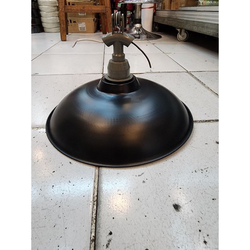 Jual Kap lampu gantung hitam kap industri hitam / kap gantung outdoor jalan kap wd black e27 ...