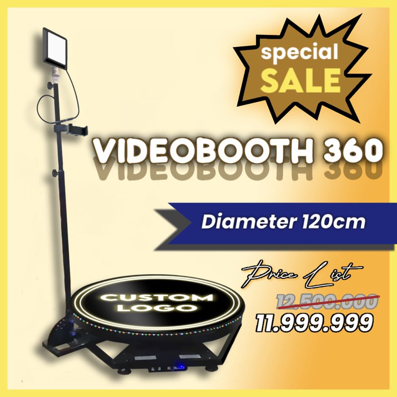 Jual VIDEOBOOTH 360 120 cm | Shopee Indonesia