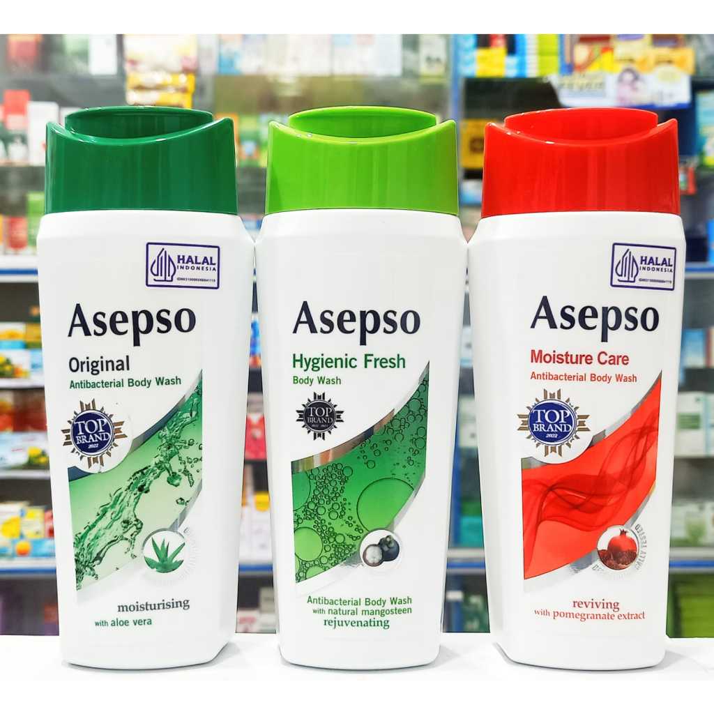 Jual Asepso 𝐁𝐨𝐝𝐲 𝐖𝐚𝐬𝐡 𝐁𝐨𝐭𝐨𝐥 𝟐𝟓𝟎𝐌𝐋 All Varian - Sabun Cair Antibacterial | Shopee Indonesia