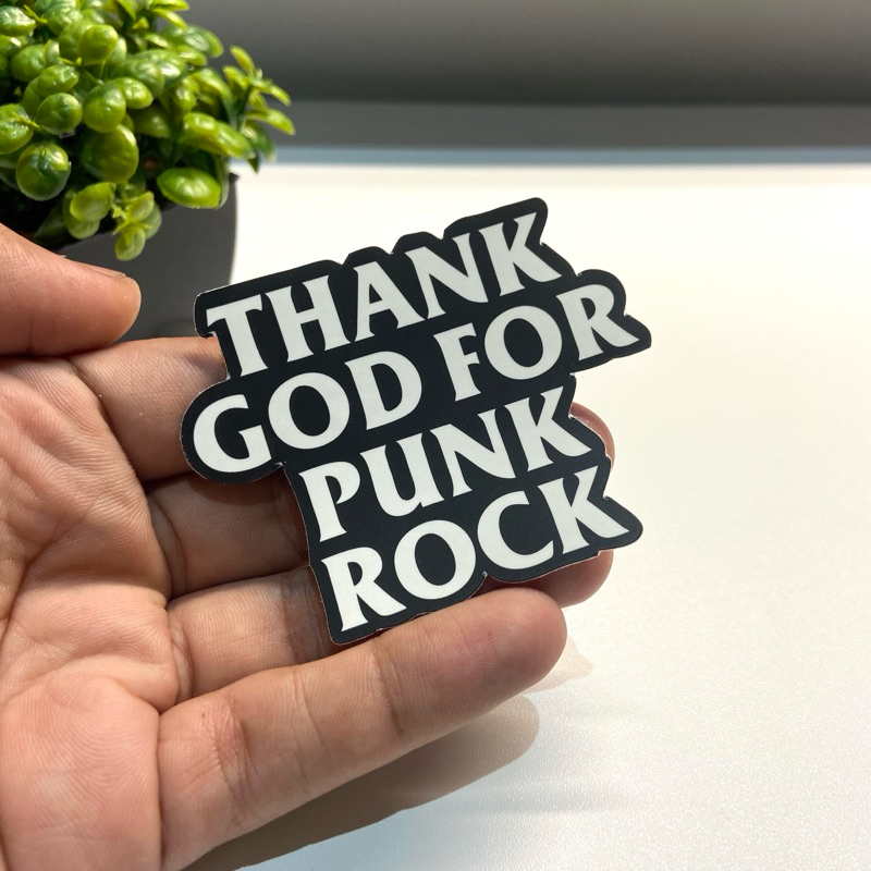 Jual STICKER THANK GOD FOR PUNK ROCK | Shopee Indonesia
