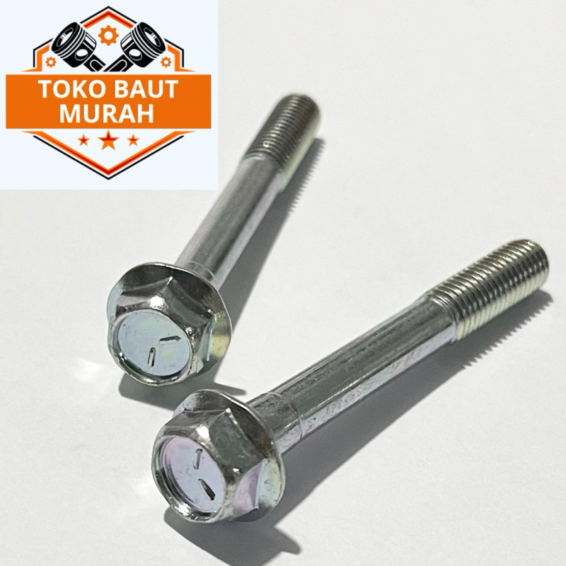 Jual Flange Bolt M8x55 / Baut Flange 8x55 Kunci 10 | Shopee Indonesia