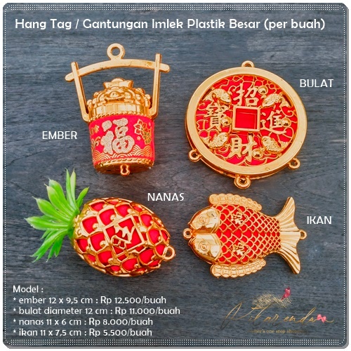 Jual IMLK-325 : Hang Tag / Gantungan Imlek Plastik Besar (per buah ...