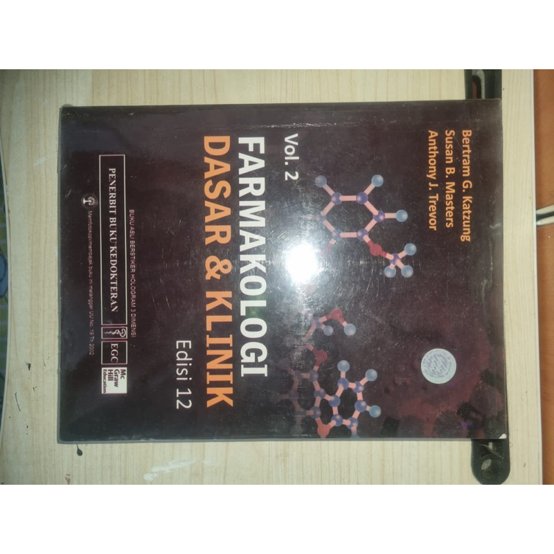 Jual Preloved Farmakologi Dasar Dan Klinik Katzung Ed 12 Vol 2 NEGO tipis MABA FK | Shopee Indonesia