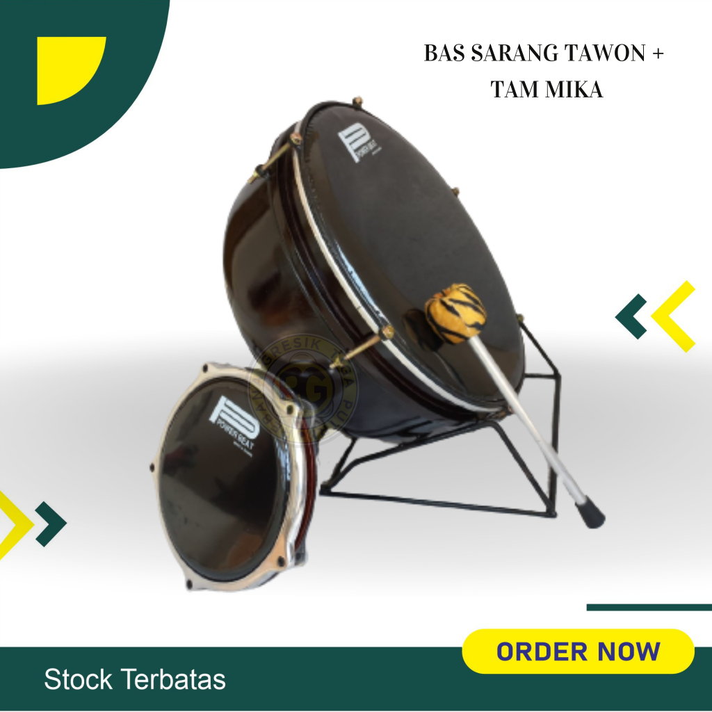 Jual Bas Hadroh 16 inch/40 cm bas Absi Sarang Tawon dan Tam Tung Mika ...