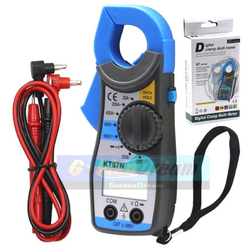 Jual Clamp Multimeter Digital Tang Amper KT87N FREE BATERAI Avometer ...