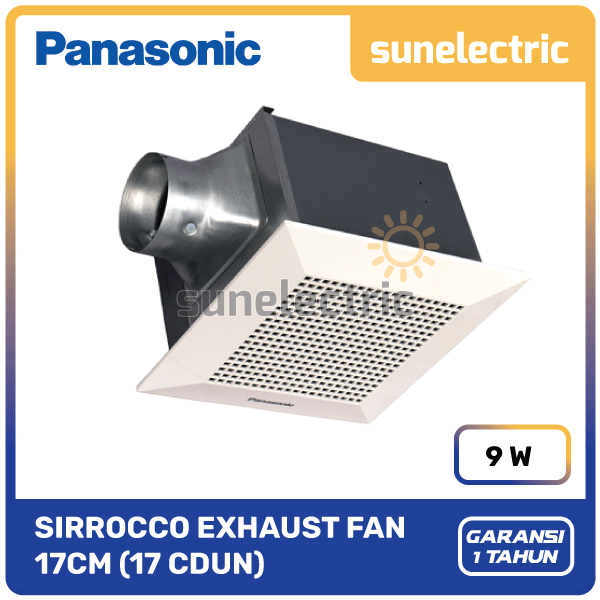 Jual Panasonic FV-17 CDUN Kipas Exhaust Ceiling Sirocco Fan 17 cm / 7 ...
