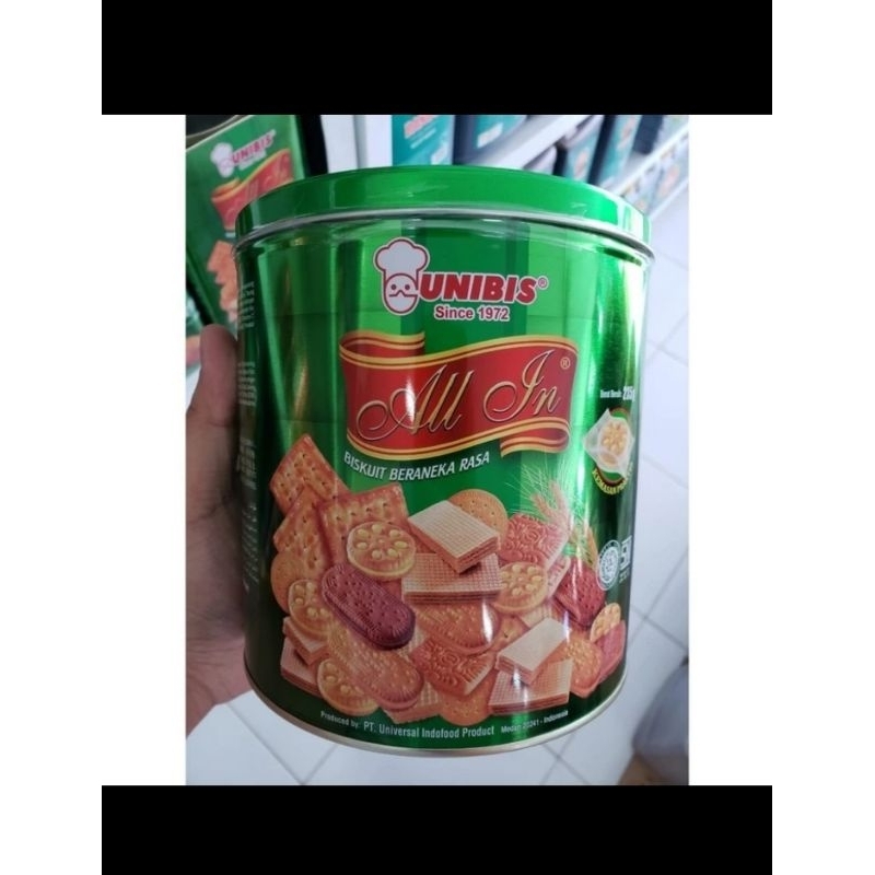 Jual roti kaleng unibis all time kaleng bulat hijau kecil | Shopee ...