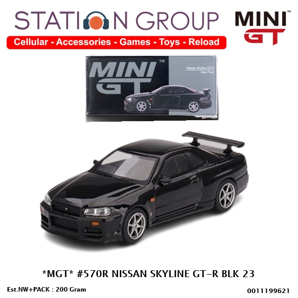 Jual MINI GT #570R NISSAN SKYLINE GT-R BLACK 23 - DIECAST | Shopee ...