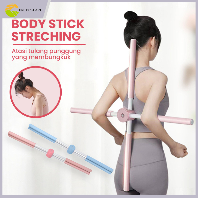 Jual One Best Art - Alat Yoga Body Stick Streching Peregangan Tubuh Bungkuk | Shopee Indonesia