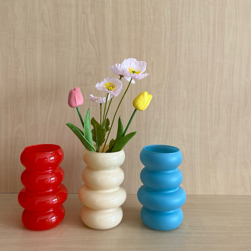 Jual Vas Bunga Kaca Unik Estetik Unique Aesthetic Flower Vase Glass ...